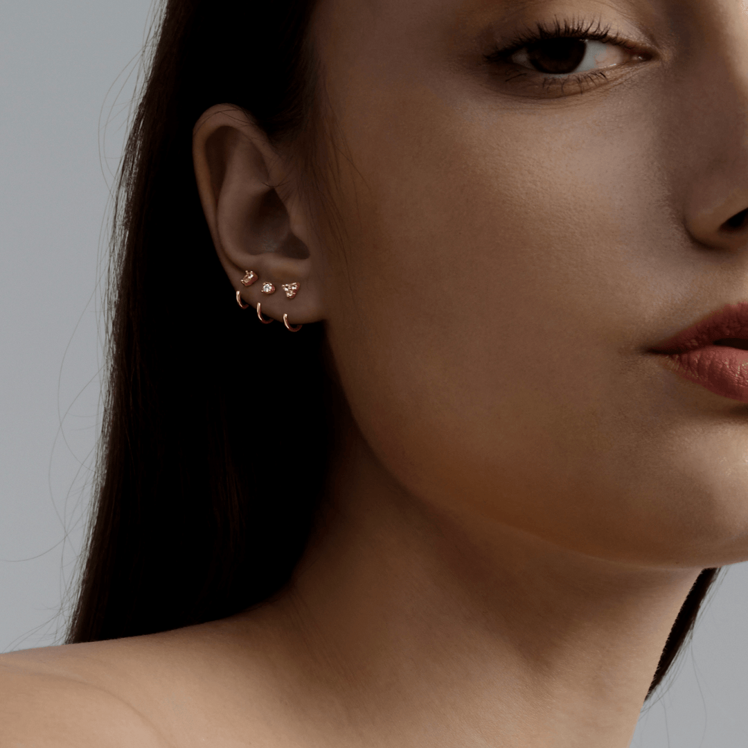 Stay Close Gem Hoops Set | ARDANT