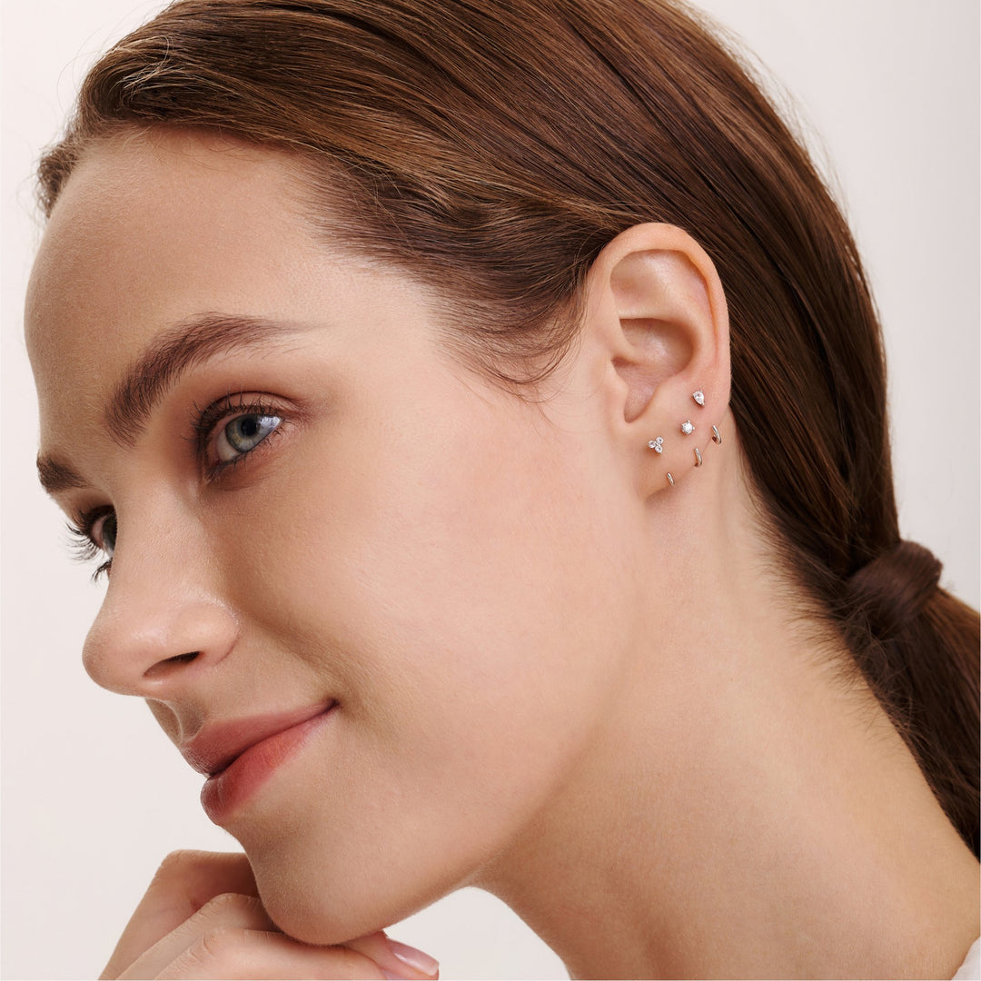 Stay Close Moissanite Hoops | ARDANT | Best-Selling Poke-Free Earrings